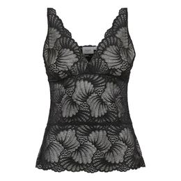 Saint Tropez Top 'Daisy' Damen Gr&ouml;&szlig;e M schwarz