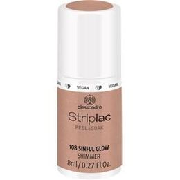 alessandro Nägel Striplac Peel Or Soak - Vegan Beige Nr. 109 Shimmer Shower