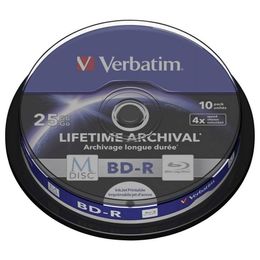 Verbatim Blu-ray-Rohling M-Disc BR-D 25GB 4x 10er bedruckbar