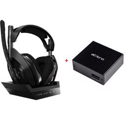 Illumina ASTRO A50 für PS4 PS5 inklusive PS5 HDMI-Steckernetzteil Bundle Gaming-Headset (Bluetooth)