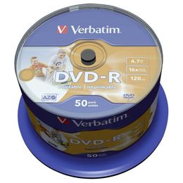 Verbatim DVD-Rohling 16x DVD-R Printable 50er Spindel