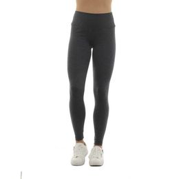 F&K-Mode Leggings Damen Leggings lang hoher Bund Taschen Hose gummi