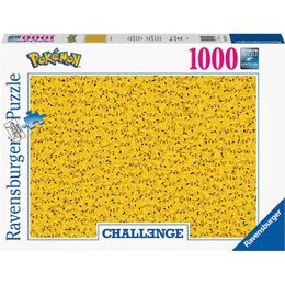 Ravensburger Puzzle Challenge, Pikachu, 1000 Puzzleteile, Made in Germany, gelb