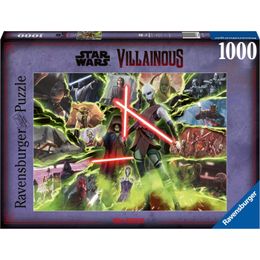 Ravensburger Puzzle Star Wars Villainous, Asajj Ventress, 1000 Puzzleteile, Made in Germany, bunt