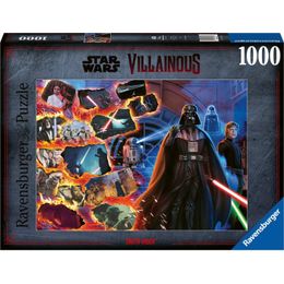 Ravensburger Puzzle Star Wars Villainous, Darth Vader, 1000 Puzzleteile, Made in Germany, bunt