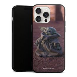 DeinDesign iPhone 15 Pro Max Handy Premium Silikon H&uuml;lle Handyh&uuml;lle schwarz Case The Child Star Wars Baby Yoda Silikon Premium Case