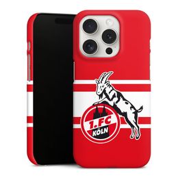 DeinDesign iPhone 15 Pro Handy Premium Case Smartphone Handyh&uuml;lle Schutzh&uuml;lle matt Official Licensed Product Coat Of Arms 1. Fc K&ouml;ln Premium Case