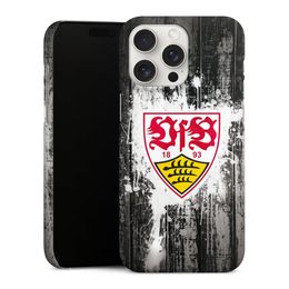 DeinDesign iPhone 15 Pro Max Handy Premium Case Smartphone Handyh&uuml;lle Schutzh&uuml;lle matt Official Licensed Product Vfb Stuttgart Bundesliga Premium Case