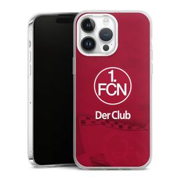 DeinDesign iPhone 14 Pro Max Handy Silikon H&uuml;lle Case transparent Handyh&uuml;lle Official Licensed Product 1. Fc N&uuml;rnberg Bundesliga Silikon Case