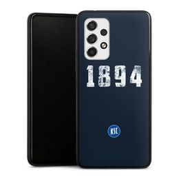 DeinDesign Galaxy A53 5G Handy Silikon H&uuml;lle Case schwarz Handyh&uuml;lle Ksc Karlsruher Sc Bundesliga