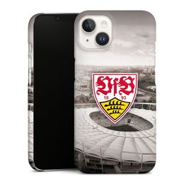 DeinDesign iPhone 14 Handy Premium Case Smartphone Handyh&uuml;lle Schutzh&uuml;lle matt Official Licensed Product Vfb Stuttgart Stadium Premium Case