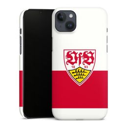 DeinDesign iPhone 14 Plus Handy Premium Case Smartphone Handyh&uuml;lle Schutzh&uuml;lle gl&auml;nzend Vfb Stuttgart Logo Official Licensed Product Premium Case