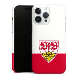 DeinDesign iPhone 14 Pro Max Handy Premium Case Smartphone Handyh&uuml;lle Schutzh&uuml;lle matt Vfb Stuttgart Logo Official Licensed Product Premium Case