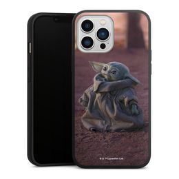 DeinDesign iPhone 13 Pro Max Handy Premium Silikon H&uuml;lle Handyh&uuml;lle schwarz Case The Child Star Wars Baby Yoda Silikon Premium Case