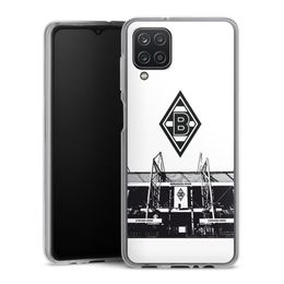 DeinDesign Galaxy A12 Handy Silikon H&uuml;lle Case transparent Handyh&uuml;lle Borussia M&ouml;nchengladbach Die Fohlen Stadium Silikon Case