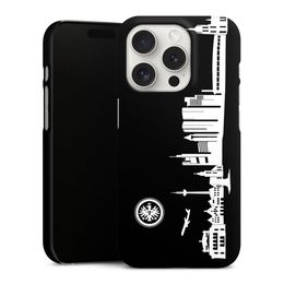 DeinDesign iPhone 15 Pro Handy Premium Case Smartphone Handyh&uuml;lle Schutzh&uuml;lle matt Eintracht Frankfurt Sge Skyline Premium Case