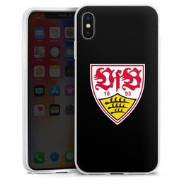 DeinDesign iPhone Xs Max Handy Silikon H&uuml;lle Case transparent Handyh&uuml;lle Vfb Stuttgart Coat Of Arms Official Licensed Product Silikon Case