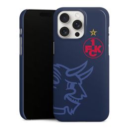 DeinDesign iPhone 15 Pro Max Handy Premium Case Smartphone Handyh&uuml;lle Schutzh&uuml;lle gl&auml;nzend Logo 1. Fc Kaiserslautern 1. Fck Premium Case
