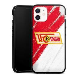 DeinDesign iPhone 12 mini Handy Silikon H&uuml;lle Case schwarz Handyh&uuml;lle 1. Fc Union Berlin Logo Official Licensed Product