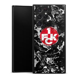DeinDesign Galaxy S22 Ultra Handy Silikon H&uuml;lle Case schwarz Handyh&uuml;lle Coat Of Arms 1. Fc Kaiserslautern Muster