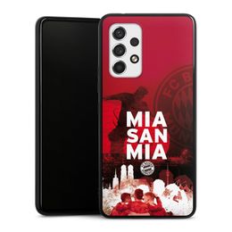 DeinDesign Galaxy A53 5G Handy Silikon H&uuml;lle Case schwarz Handyh&uuml;lle Fc Bayern M&uuml;nchen Fcb Mia San Mia