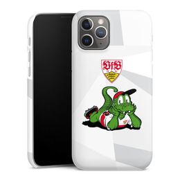DeinDesign iPhone 12 Pro Handy Premium Case Smartphone Handyh&uuml;lle Schutzh&uuml;lle gl&auml;nzend Vfb Stuttgart Mascot Official Licensed Product Premium Case