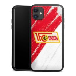 DeinDesign iPhone 11 Handy Premium Silikon H&uuml;lle Handyh&uuml;lle schwarz Case 1. Fc Union Berlin Logo Official Licensed Product Silikon Premium Case