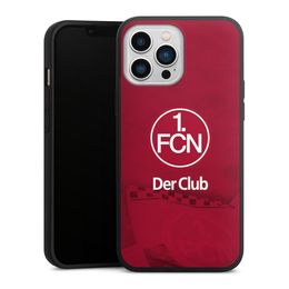 DeinDesign iPhone 13 Pro Max Handy Premium Silikon H&uuml;lle Handyh&uuml;lle schwarz Case Official Licensed Product 1. Fc N&uuml;rnberg Bundesliga Silikon Premium Case