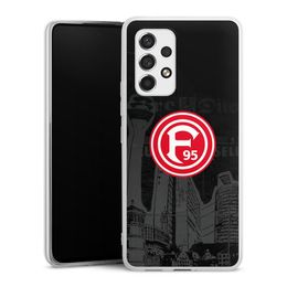 DeinDesign Galaxy A53 5G Handy Silikon H&uuml;lle Case transparent Handyh&uuml;lle Logo Official Licensed Product Fortuna D&uuml;sseldorf Silikon Case