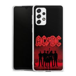DeinDesign Galaxy A33 5G Handy Silikon H&uuml;lle Case transparent Handyh&uuml;lle Band Acdc Official Licensed Product Silikon Case