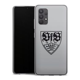 DeinDesign Galaxy A32 4G Handy Silikon H&uuml;lle Case transparent Handyh&uuml;lle Logo Official Licensed Product Vfb Stuttgart Silikon Case