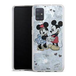 DeinDesign Galaxy A51 Handy Silikon H&uuml;lle Case transparent Handyh&uuml;lle Vintage Disney Silikon Case