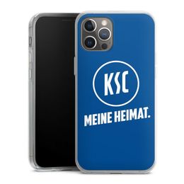DeinDesign iPhone 12 Pro Max Handy Silikon H&uuml;lle Case transparent Handyh&uuml;lle Karlsruher Sc Statement Ksc Silikon Case