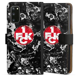 DeinDesign Galaxy S20 Handy Klapph&uuml;lle Handyh&uuml;lle aus Kunst Leder schwarz Flip Case Muster 1. Fc Kaiserslautern Coat Of Arms Sideflip mit Lasche