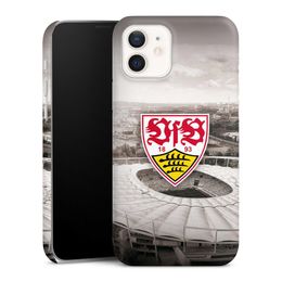 DeinDesign iPhone 12 Handy Premium Case Smartphone Handyh&uuml;lle Schutzh&uuml;lle matt Vfb Stuttgart Stadium Official Licensed Product Premium Case