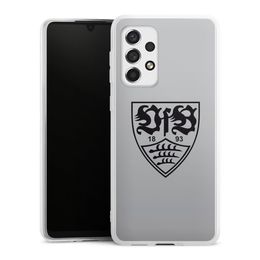 DeinDesign Galaxy A33 5G Handy Silikon H&uuml;lle Case transparent Handyh&uuml;lle Vfb Stuttgart Official Licensed Product Logo Silikon Case