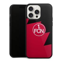 DeinDesign iPhone 15 Pro Max Handy Gallery Case Handyh&uuml;lle 9H Geh&auml;rtetes Glas R&uuml;ckseite H&uuml;lle 1. Fcn 1. Fc N&uuml;rnberg Merchandise Gallery Case