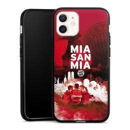 DeinDesign iPhone 12 mini Handy Silikon H&uuml;lle Case schwarz Handyh&uuml;lle Fc Bayern M&uuml;nchen Fcb Mia San Mia