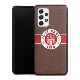 DeinDesign Galaxy A53 5G Handy Silikon H&uuml;lle Case schwarz Handyh&uuml;lle Fc St. Pauli Official Licensed Product Logo