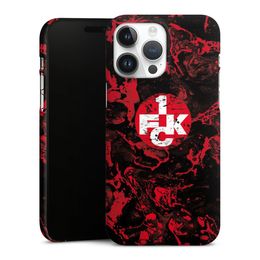 DeinDesign iPhone 14 Pro Max Handy Premium Case Smartphone Handyh&uuml;lle Schutzh&uuml;lle matt 1. Fc Kaiserslautern 1. Fck Logo Premium Case