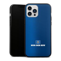 DeinDesign iPhone 13 Pro Max Handy Silikon H&uuml;lle Case schwarz Handyh&uuml;lle Hsv Logo Official Licensed Product