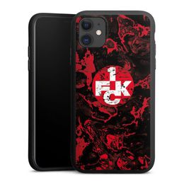 DeinDesign iPhone 11 Handy Premium Silikon H&uuml;lle Handyh&uuml;lle schwarz Case 1. Fc Kaiserslautern Logo 1. Fck Silikon Premium Case