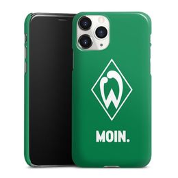 DeinDesign iPhone 11 Pro Handy Premium Case Smartphone Handyh&uuml;lle Schutzh&uuml;lle gl&auml;nzend Moin Official Licensed Product Sv Werder Bremen Premium Case