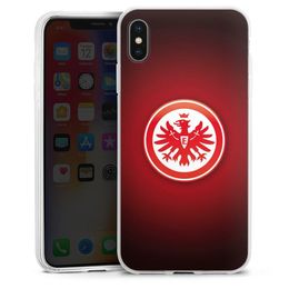 DeinDesign iPhone Xs Max Handy Silikon H&uuml;lle Case transparent Handyh&uuml;lle Official Licensed Product Coat Of Arms Eintracht Frankfurt Silikon Case