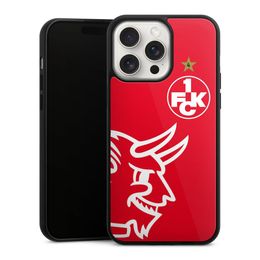 DeinDesign iPhone 15 Pro Max Handy Gallery Case Handyh&uuml;lle 9H Geh&auml;rtetes Glas R&uuml;ckseite H&uuml;lle Star Devil 1. Fc Kaiserslautern Gallery Case