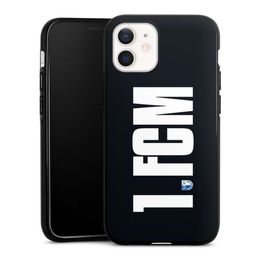 DeinDesign iPhone 12 Handy Silikon H&uuml;lle Case schwarz Handyh&uuml;lle Official Licensed Product 1. Fc Magdeburg 1. Fcm