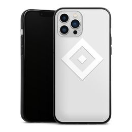 DeinDesign iPhone 13 Pro Max Handy Silikon H&uuml;lle Case schwarz Handyh&uuml;lle Hsv Hamburger Sv Coat Of Arms