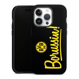 DeinDesign iPhone 14 Pro Handy Panzer Handyh&uuml;lle robuste Outdoor H&uuml;lle Schutzh&uuml;lle matt Borussia Dortmund Bvb Soccer Tough Case