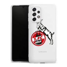 DeinDesign Galaxy A33 5G Handy Silikon H&uuml;lle Case transparent Handyh&uuml;lle Transparent 1. Fc K&ouml;ln Logo Silikon Case