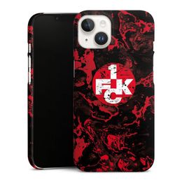DeinDesign iPhone 14 Handy Premium Case Smartphone Handyh&uuml;lle Schutzh&uuml;lle matt 1. Fc Kaiserslautern 1. Fck Logo Premium Case